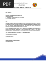 Request Letter To PNP | PDF
