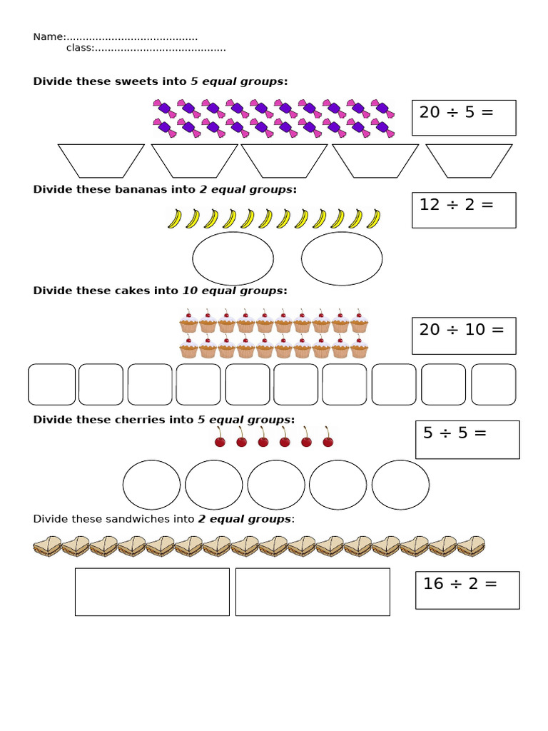 Division by Grouping for Grades 1-2 | PDF