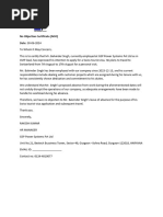 Company Dispatch Letter for Visa | PDF