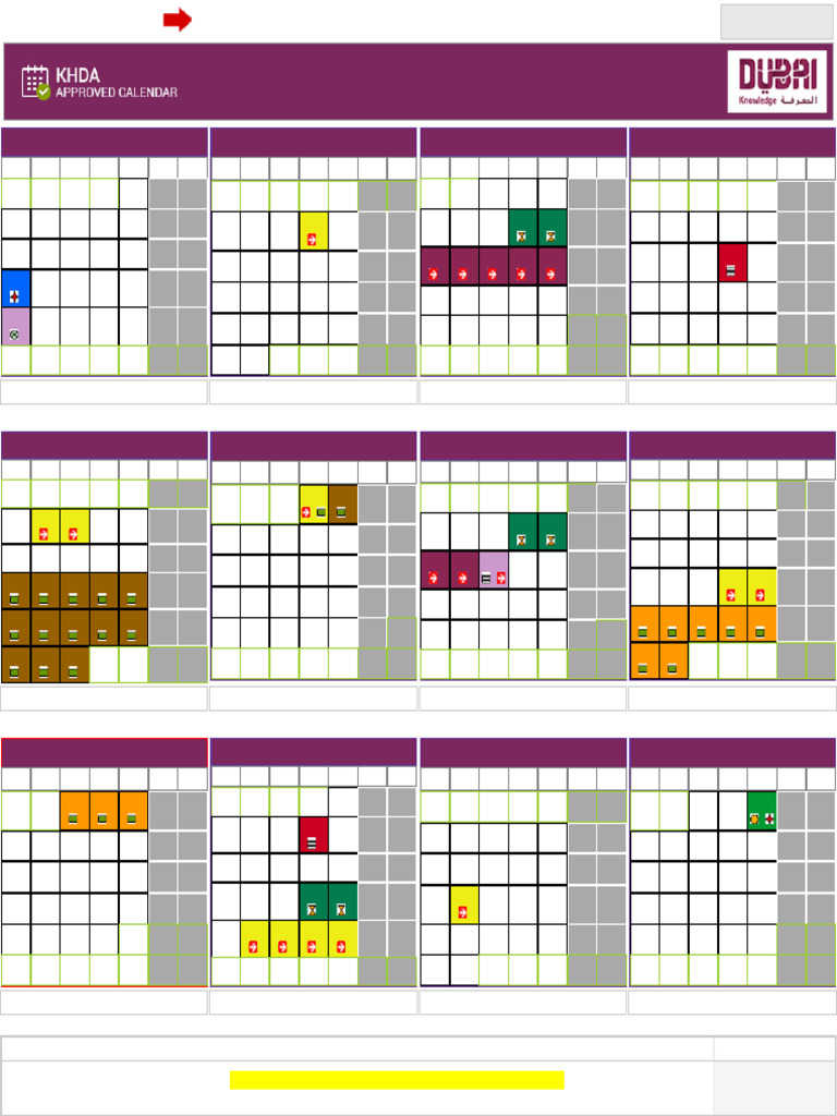 KHDA School Calendar 2025-2026 | PDF