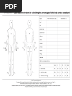 Lund and Browder Burn Assessment Chart | PDF | Burn | Skin