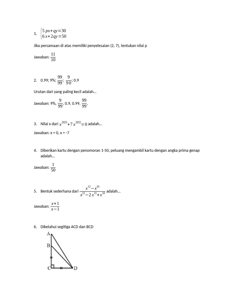Tantangan Matematika: Math Rally | PDF