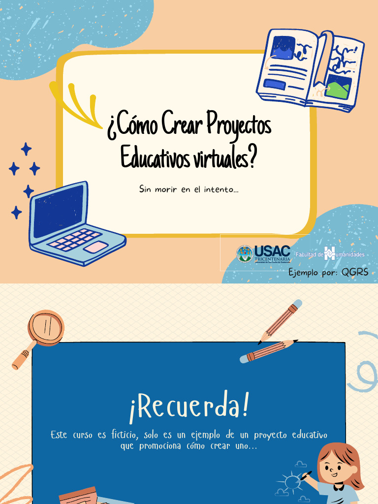 Cómo crear un proyecto educativo | PDF | Enseñando | Moodle