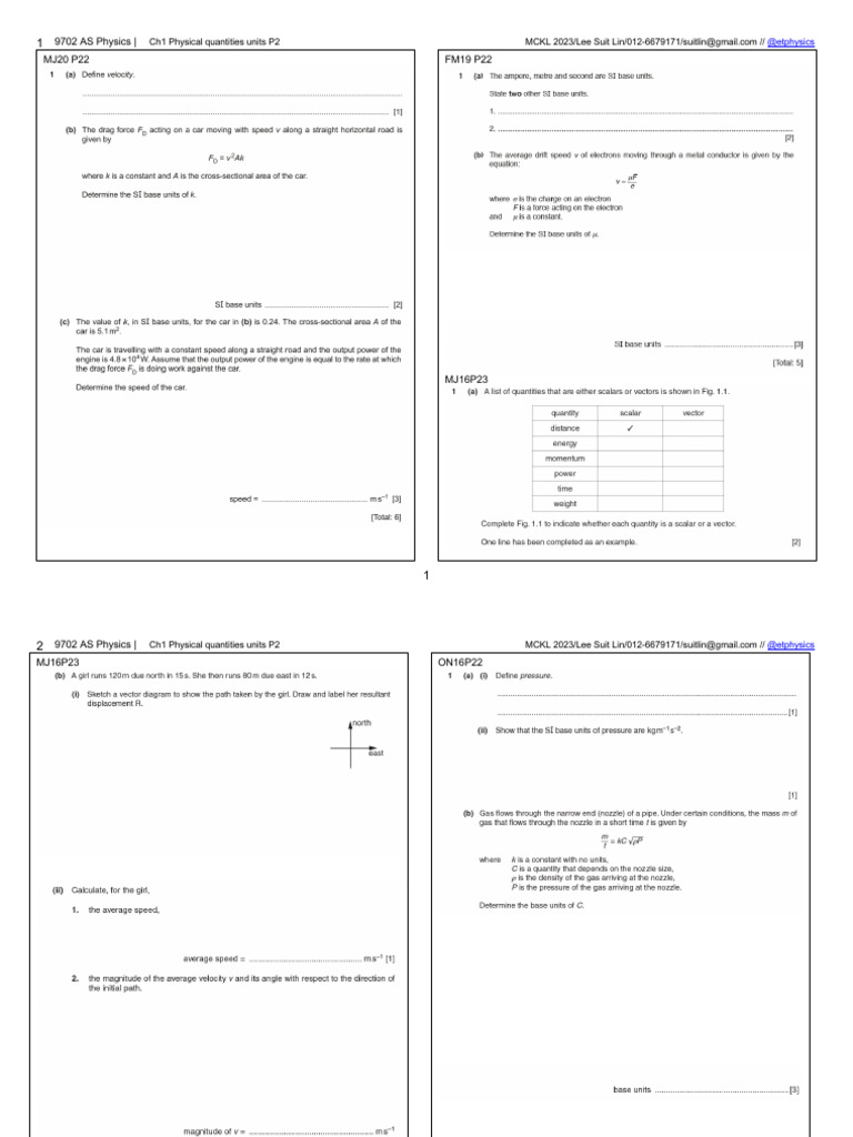 AS 1 SI Quantities & Base Units P2 rev2 (2022) (1) | PDF | Quantity | Metrology