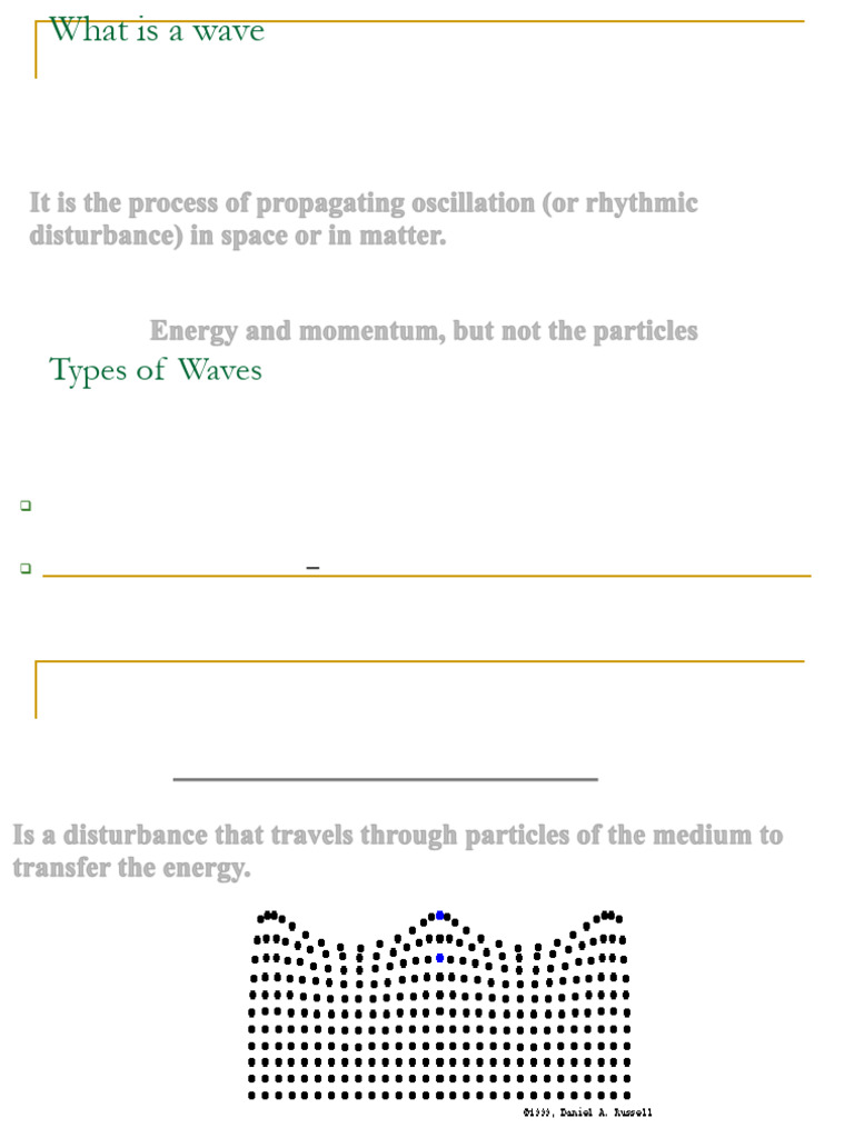 Wave Motion (Chapter16) | PDF | Waves | Frequency