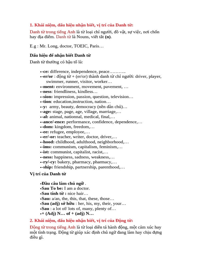 N, V, Adj - Signals | PDF