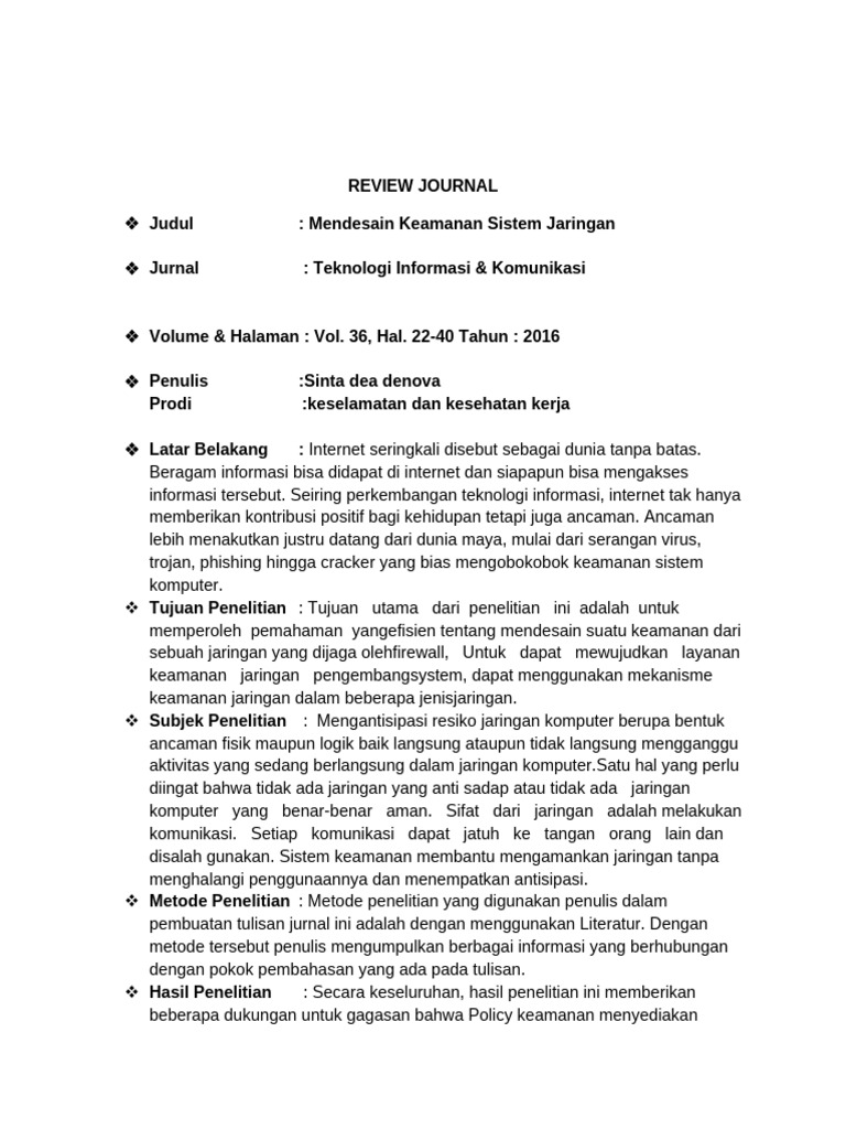 Review Journal Salinan | PDF