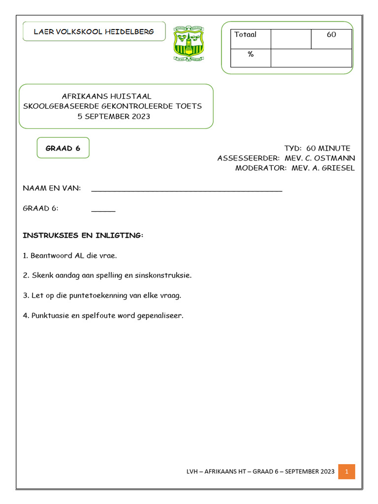 2023 T3 - GR 6 Afr | PDF