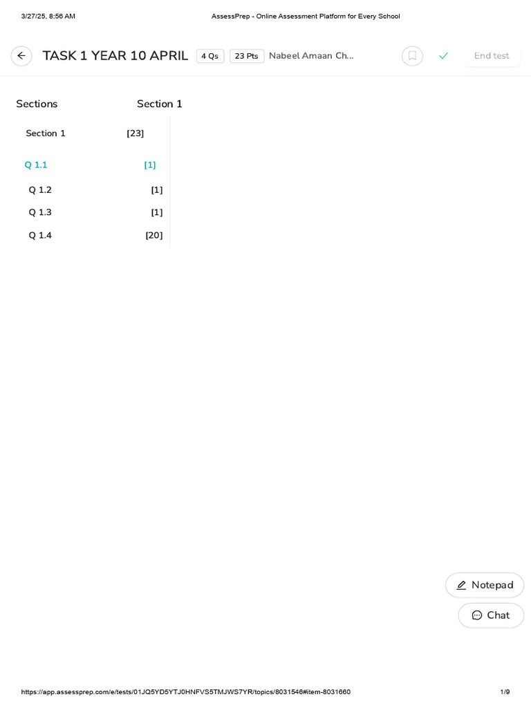 AssessPrep - Online Assessment Platform For Every Schoolenglish | PDF