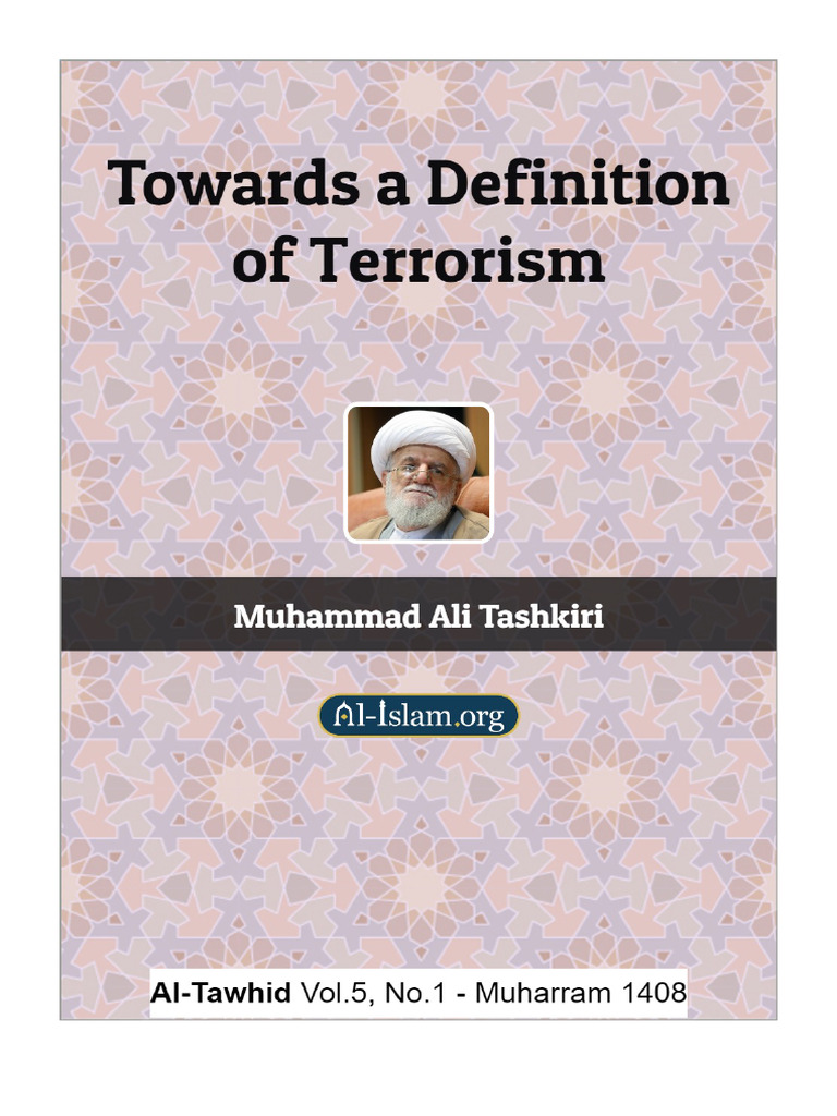 Towards A Definition of Terrorism | PDF