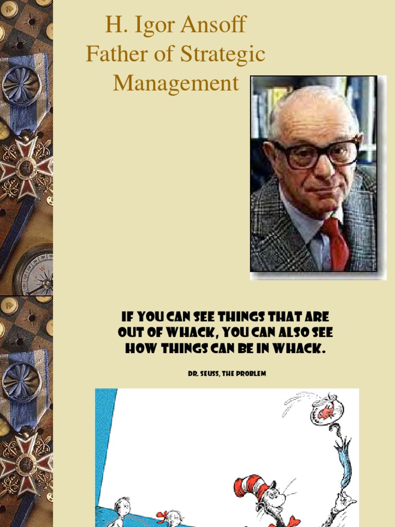 Ansoff | PDF | Strategic Management | Strategic Planning