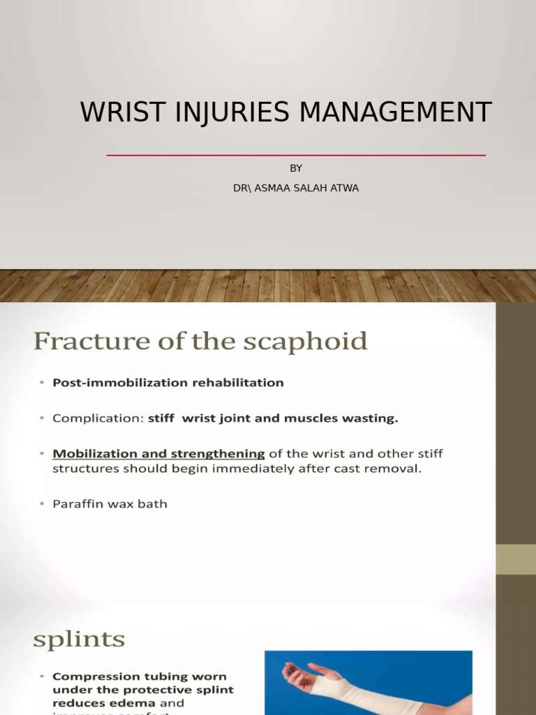 Wrist Injuries Management | PDF