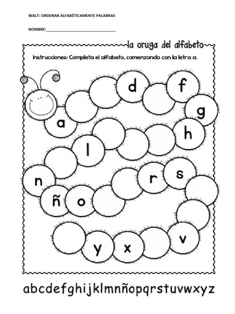 01B Fichas Alfabeto | PDF
