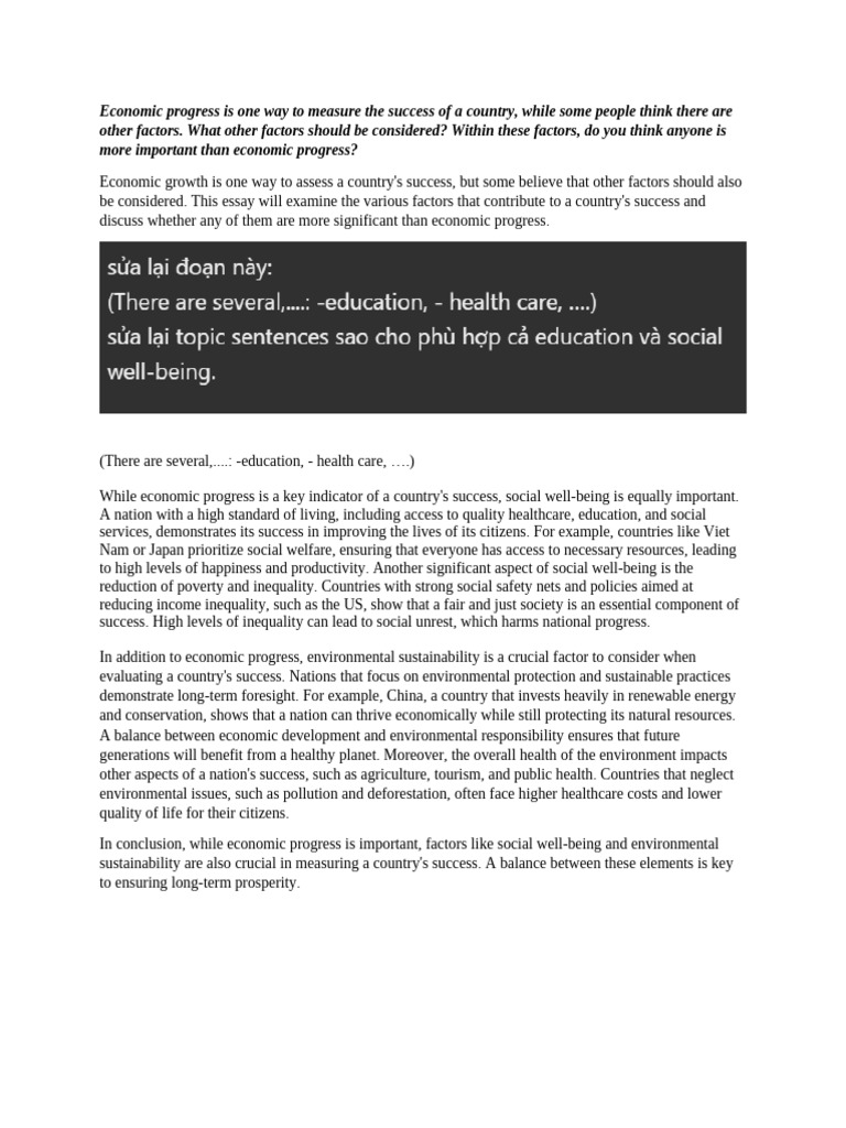 Factors Defining National Success | PDF | Sustainability | Economic ...