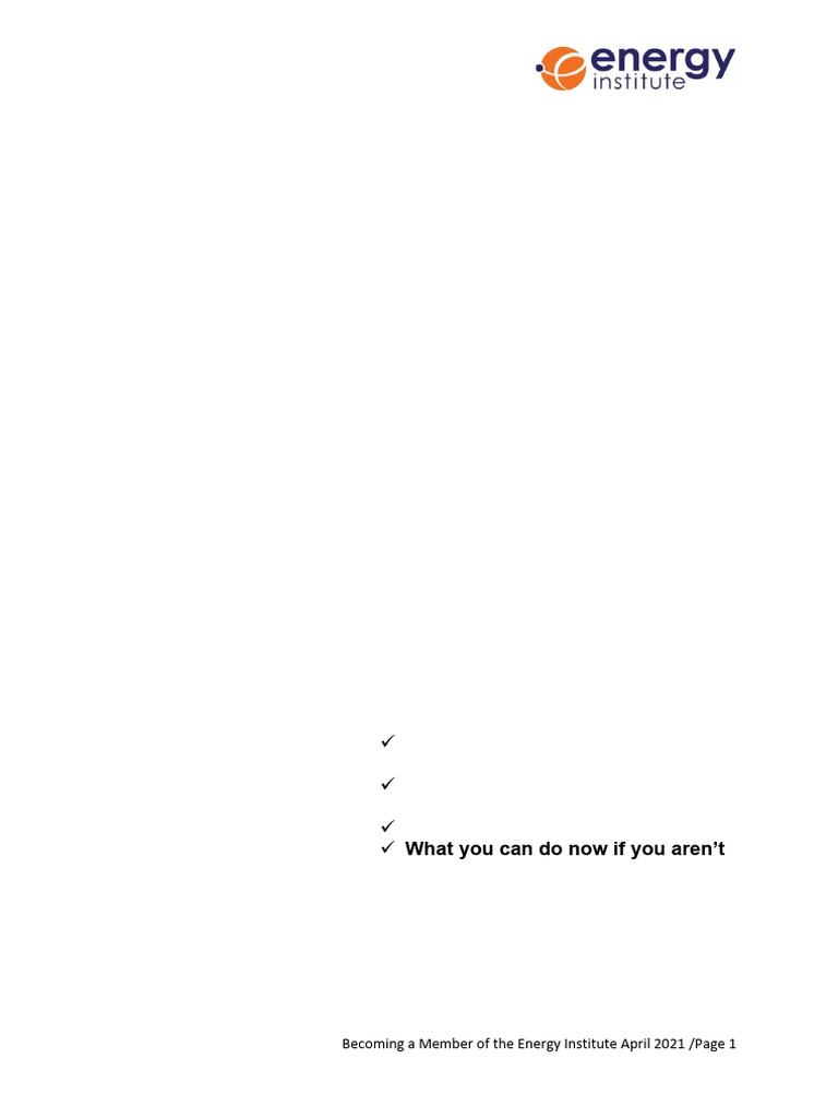 Energy Institute Membership Guide | PDF | Safety | Occupational Safety ...