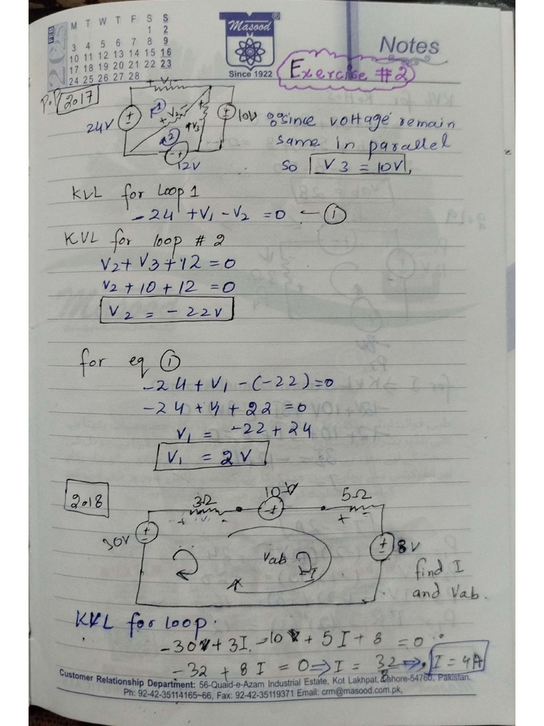 Circuit Theory Chap 2 Remaining Notes | PDF