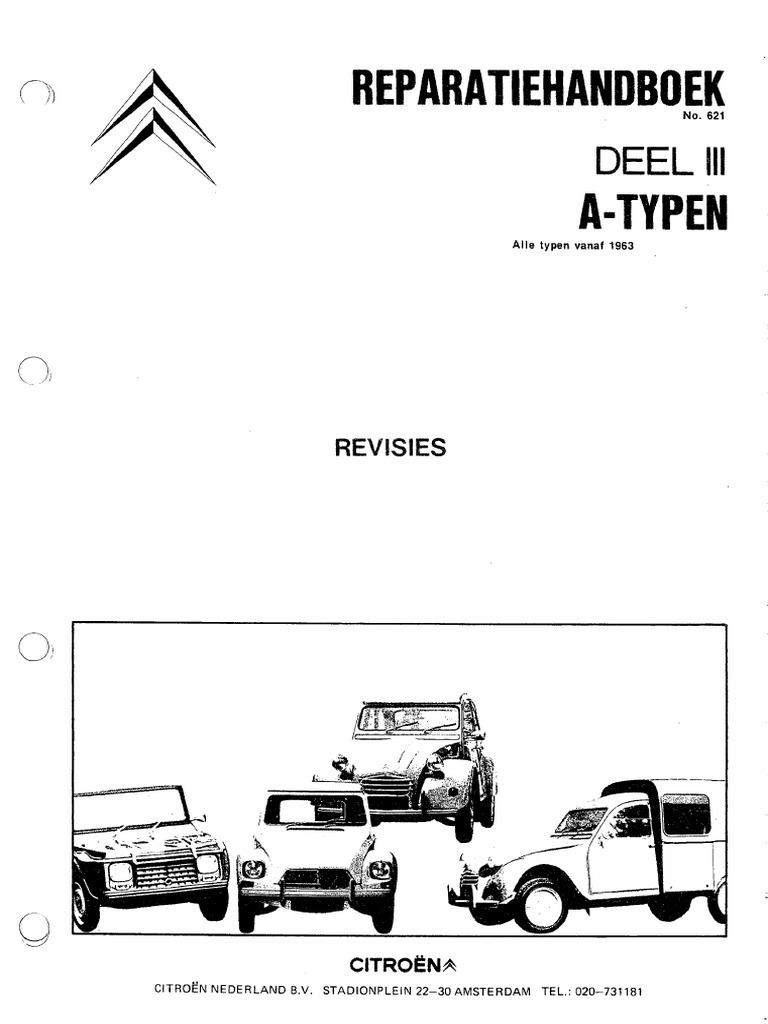 2CV Vanaf 63-Allemodellen-Handboek Deel3 | PDF
