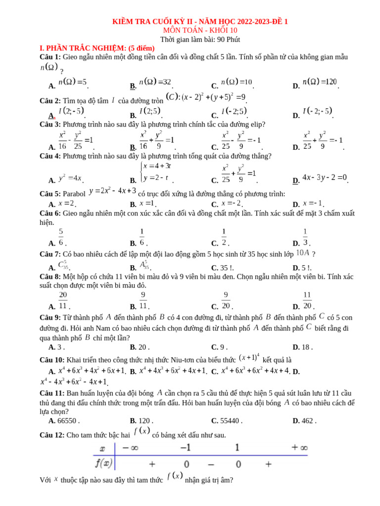 De-thi-HK2-Toan-10-KNTT-De-1 | PDF