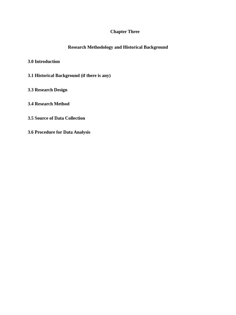 Chapter Three Template | PDF