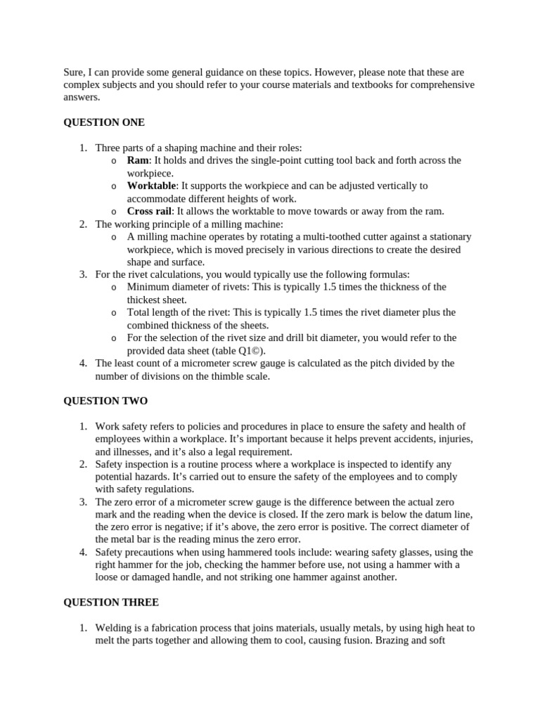 Emt 3156 Workshop Practice PDF | PDF | Industrial Processes | Metalworking