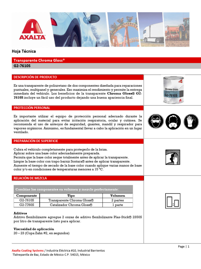Tds g2 7610s Chroma Gloss | PDF | Materiales