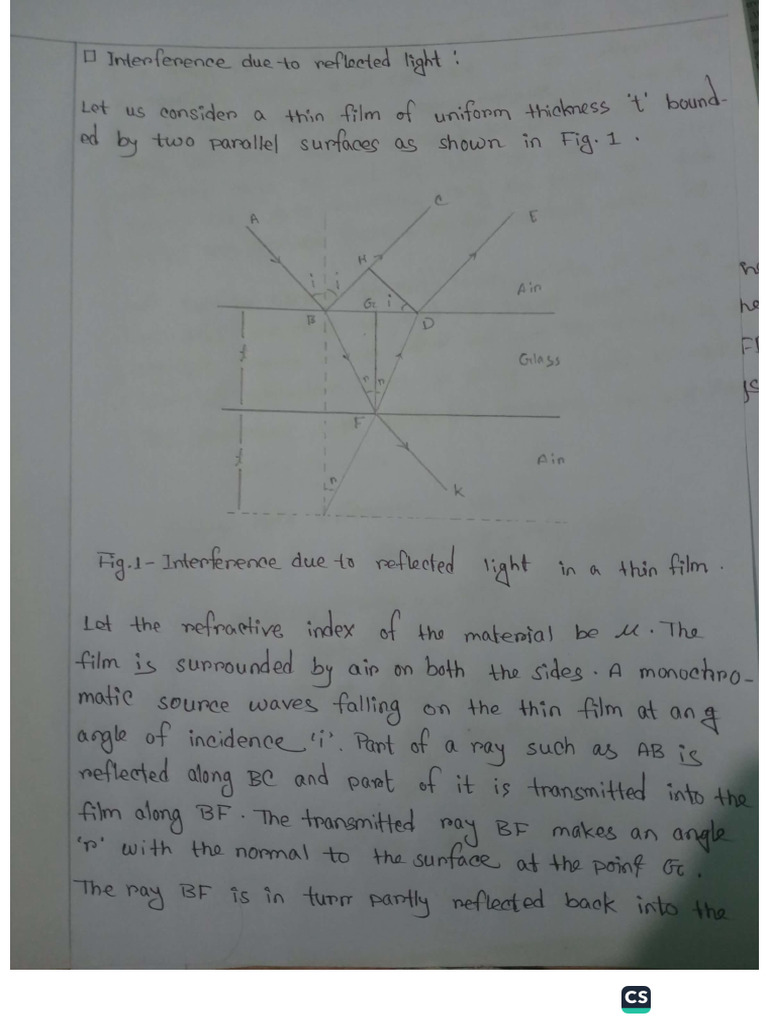 Optics (Assignment) | PDF