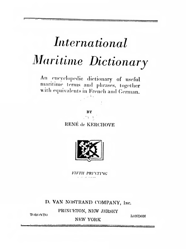 International Maritime Dictionary | PDF | Admiralty Law | Ships