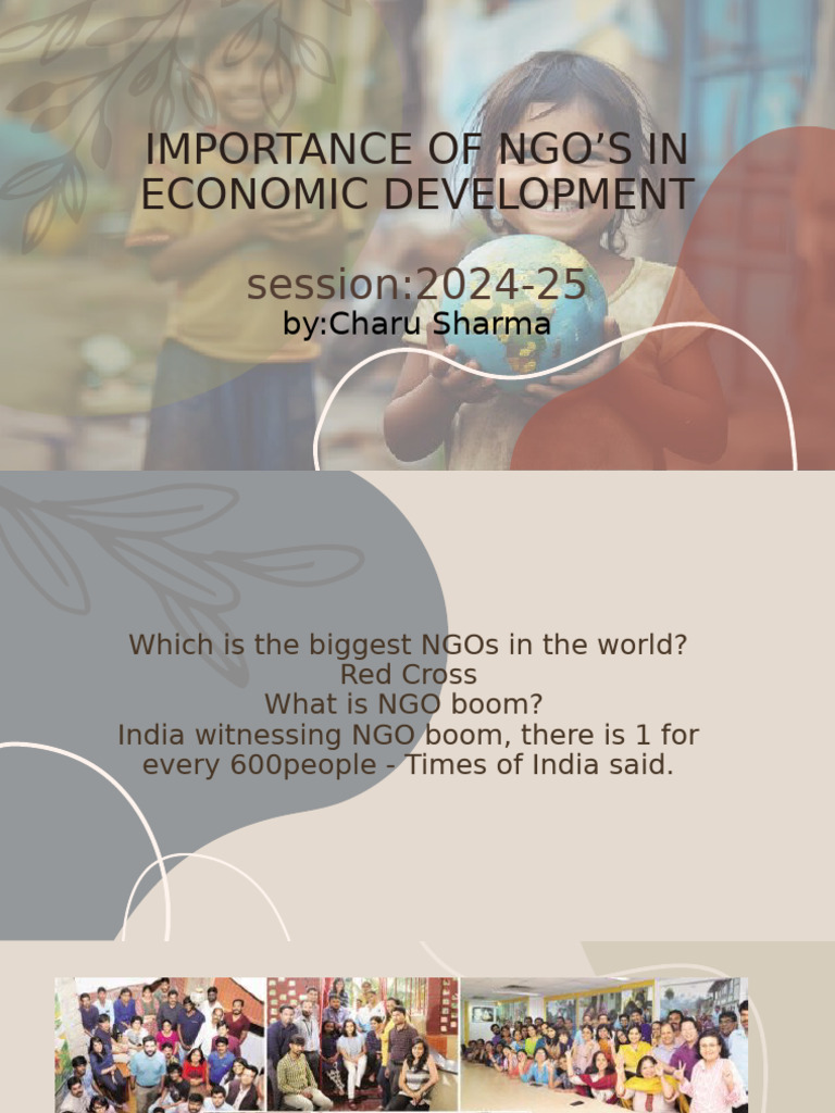 Importance of Ngo's in Economic Development | PDF | Non Governmental ...