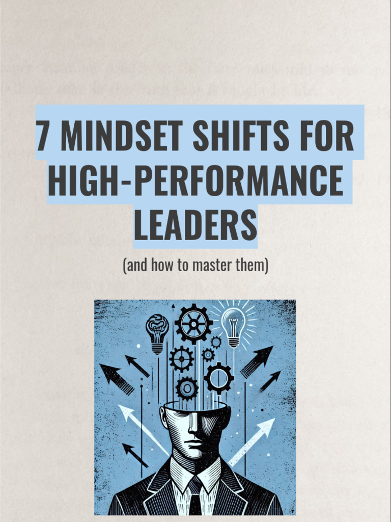 7 Mindset Shifts For High Performance | PDF