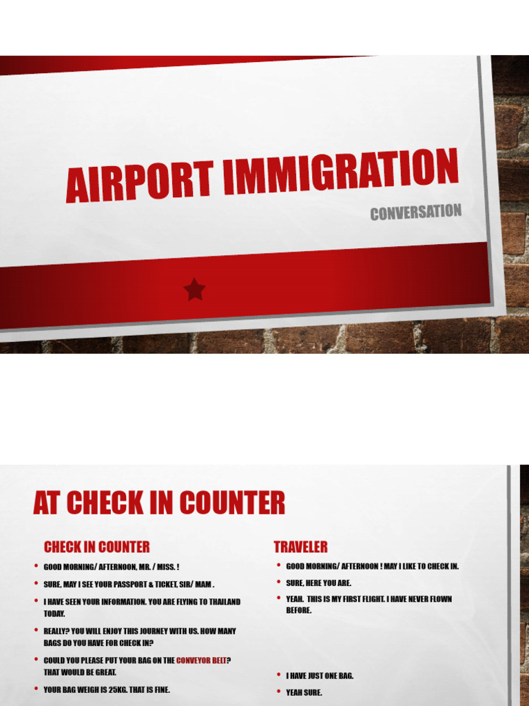conversation at the airport Part 1 | PDF | Aviation