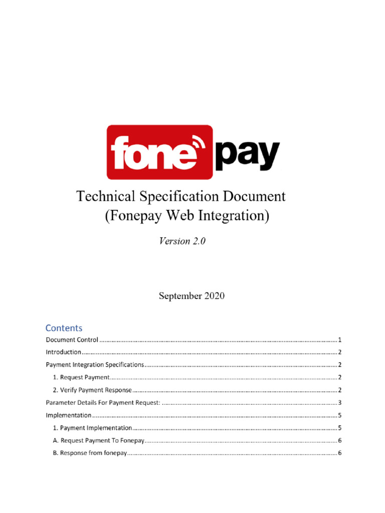 F One Pay Documentation | PDF