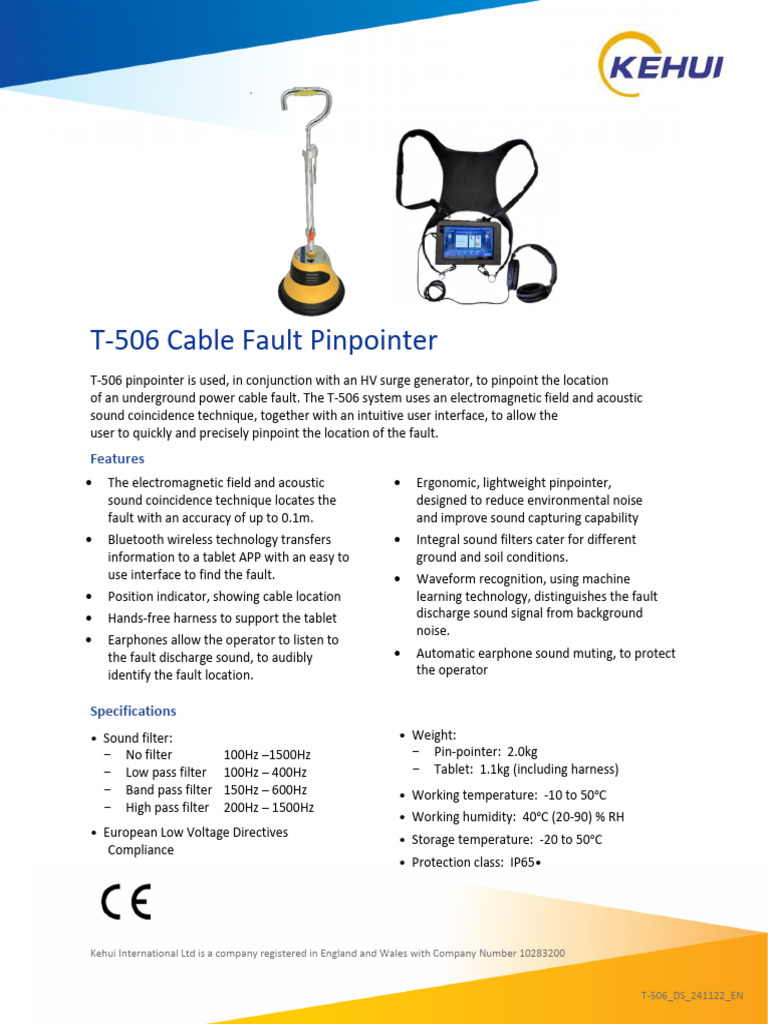 T-506 Cable Fault Pinpointer Overview | PDF | Headphones | Filter ...