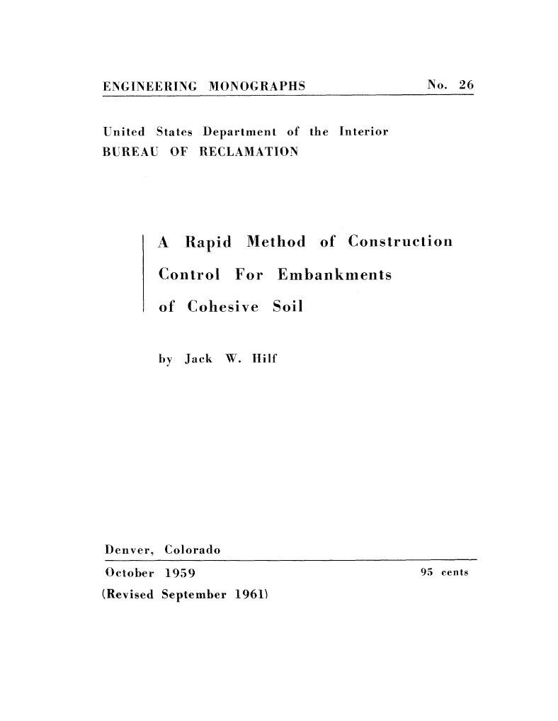 A Rapid Method of Construction Control For Embankments | PDF | Density ...