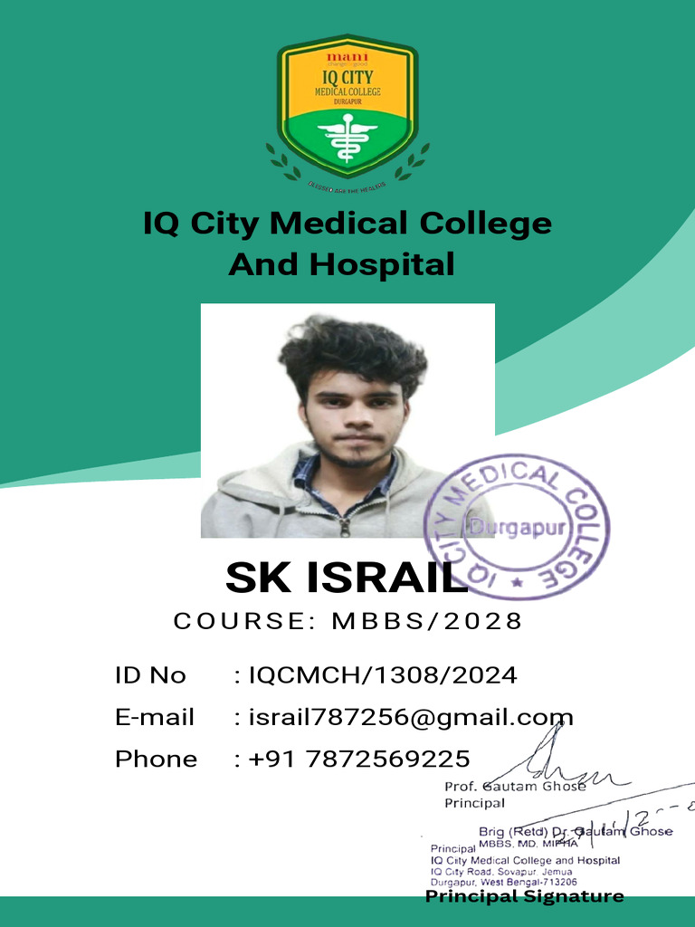 Green Simple Medical ID Card | PDF