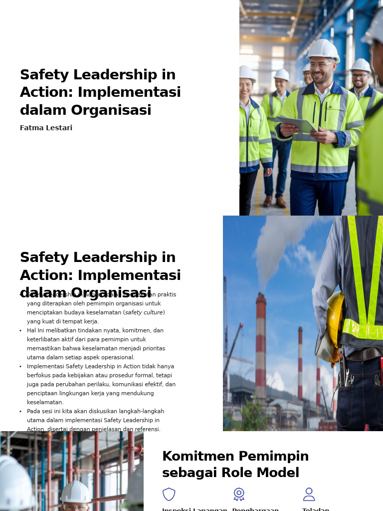 FL Safety Leadership in Action Implementasi Dalam Organisasi | PDF