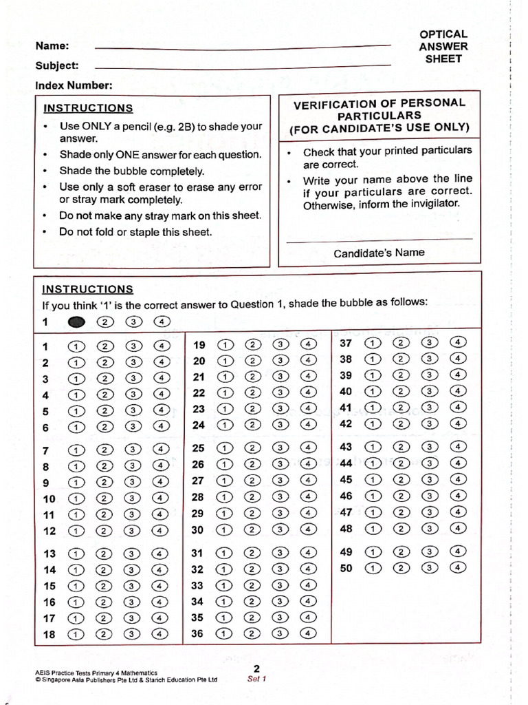 P3 Maths Test Paper | PDF