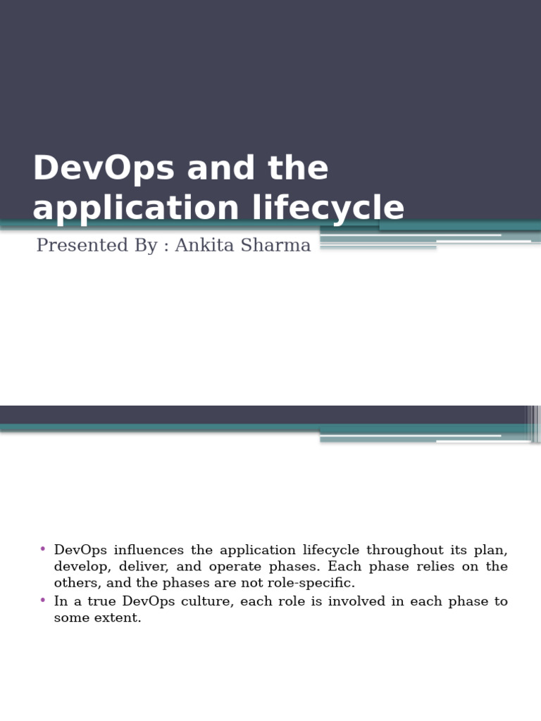 DevOps and The Application Lifecycle | PDF