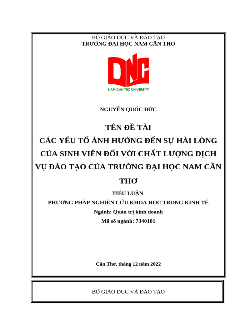 Tieu Luan PPNC | PDF