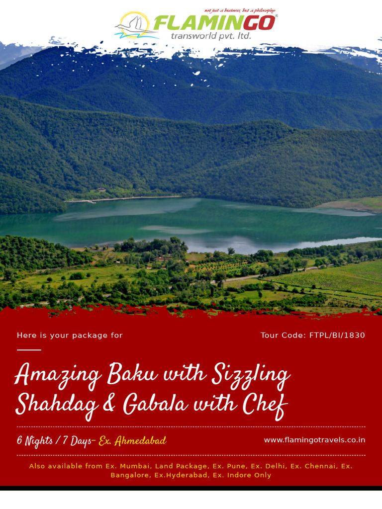 Baku & Gabala 7-Day Tour Package | PDF | Azerbaijan | Travel Visa