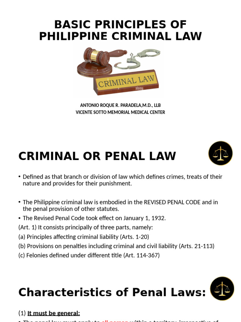 Legal Med 13-BASIC-PRINCIPLES-OF-PHILIPPINE-CRIMINAL-LAW | PDF | Aiding ...