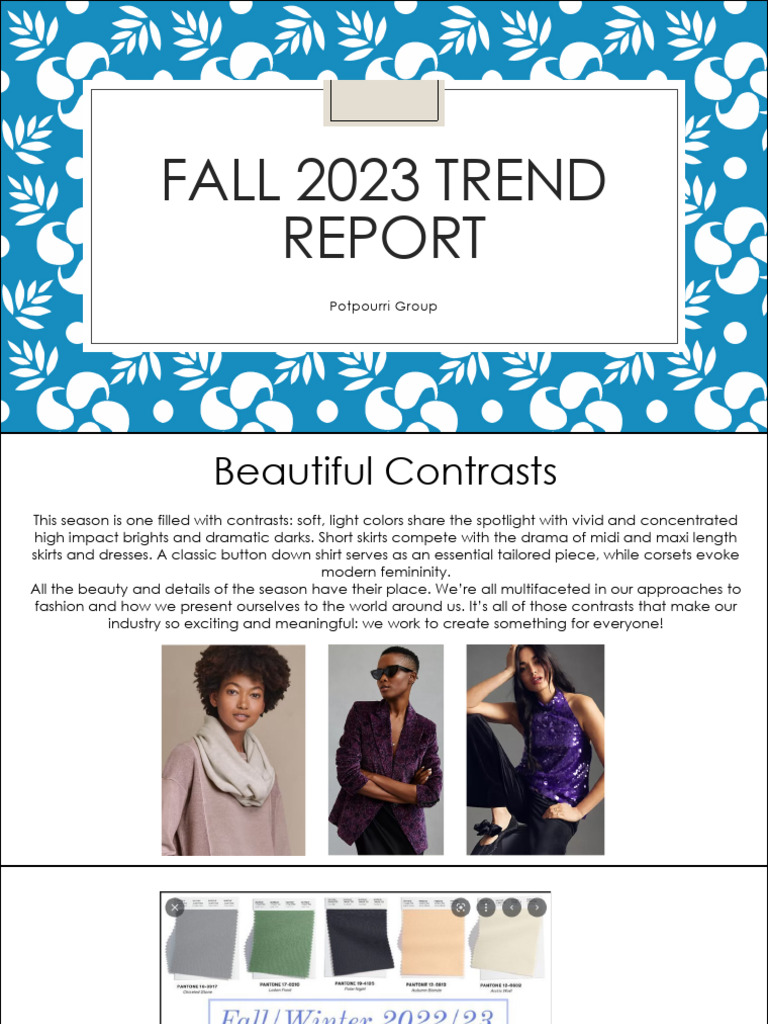 Fall 2023 Fashion Trend Insights | PDF | Sweater | Knitting