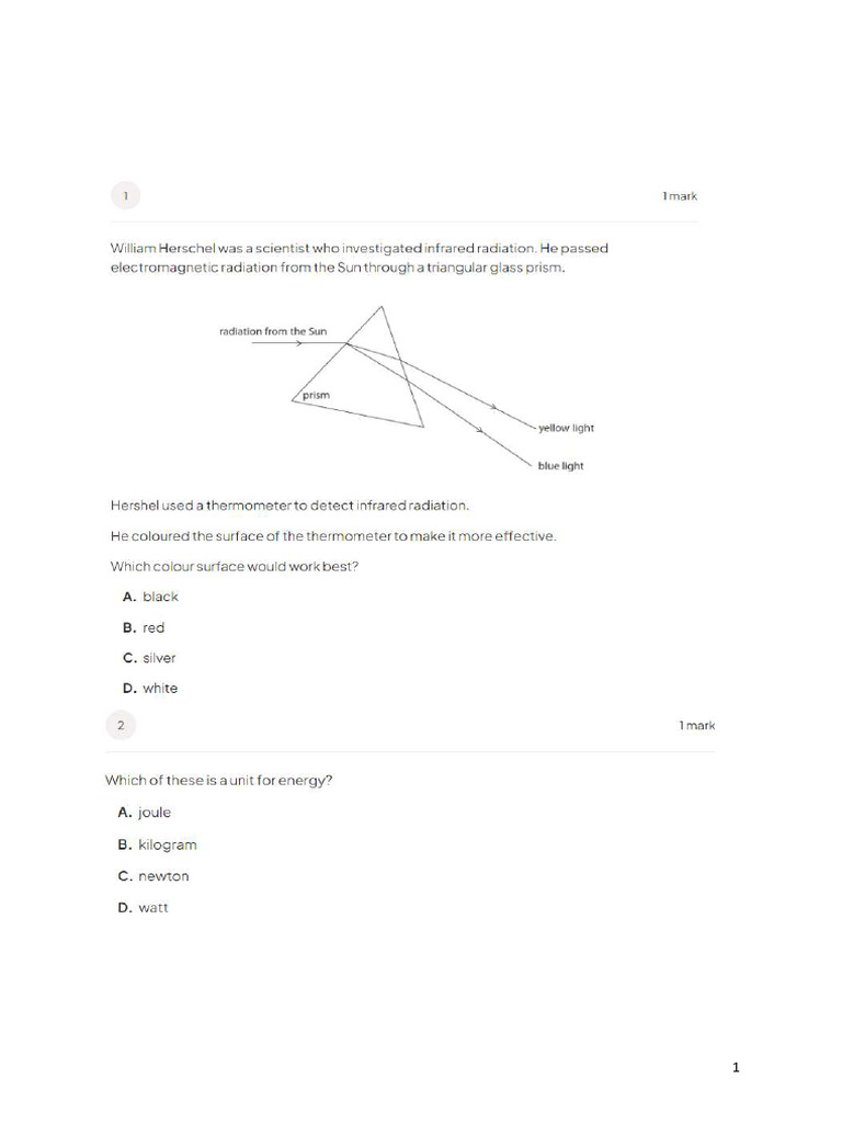 Unit 4 Energy Stores and Transfers Edexcel IG Physics Topic Questions | PDF