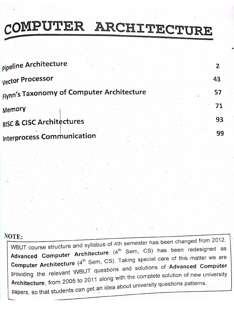 Computer Architecture PDF | PDF