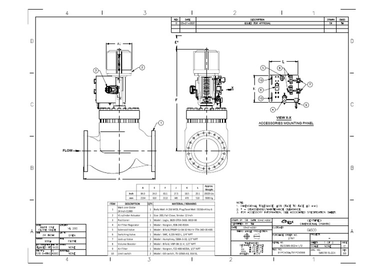 GA Drawings_5807815_Rev 0 | PDF