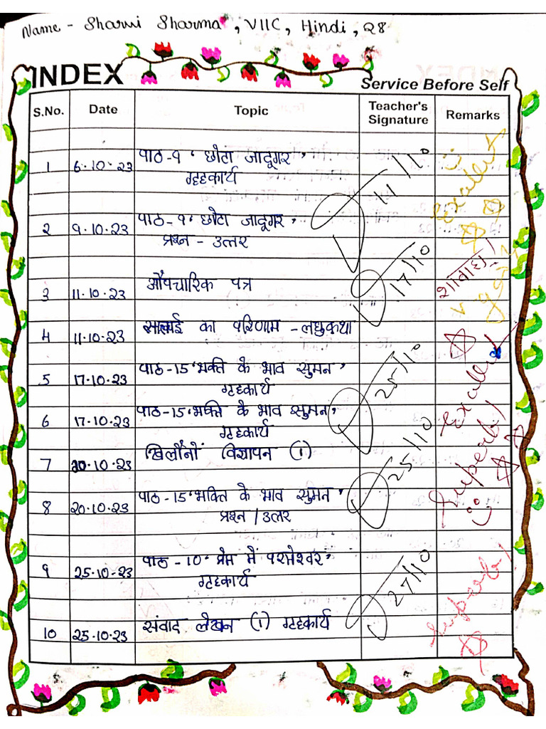 Hindi Work PDF | PDF