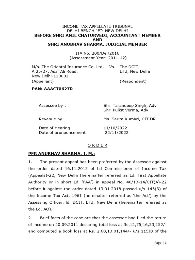 Annexure 23 - 1669188629-200-Del-2016-The Oriental Insurance Co. LTD | PDF | Insurance | Life ...