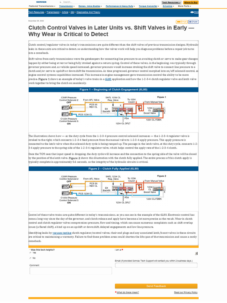 Clutch Valve Wear in GM Transmissions | PDF | Valve | Clutch