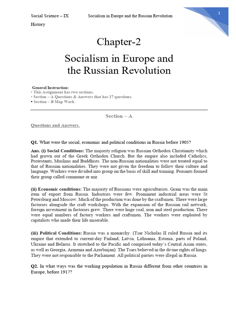 Socialism and the Russian Revolution Insights | PDF | Bolsheviks ...