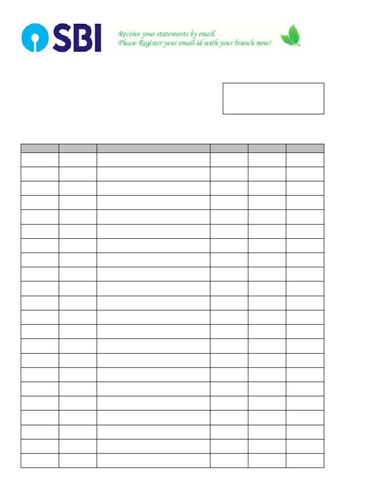 Sbi Statement | PDF | Debits And Credits | E Commerce