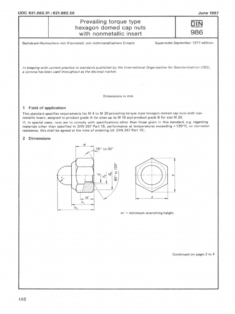 DIN-986 | PDF